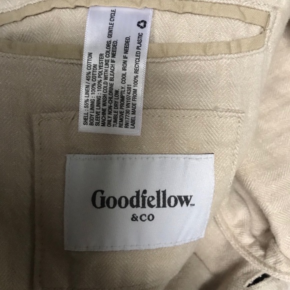 Goodfellow & Co | Suits & Blazers | Nwt Goodfellow Co Tan Linen Mens ...